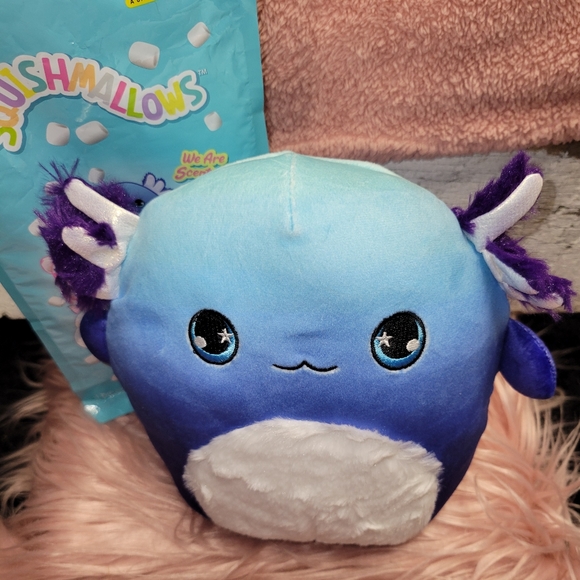 Squishmallows | Toys | Squishmallow 5 Mystery Scent Axolotl Bright Blue ...